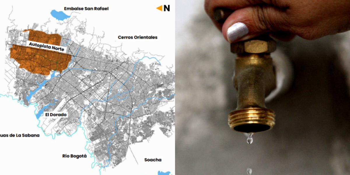 Racionamiento de agua en Bogotá: barrios donde aplicará la medida el ...