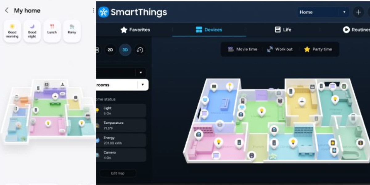 Samsung lanza Map View 3D, que permite tener planos reales del hogar en ...