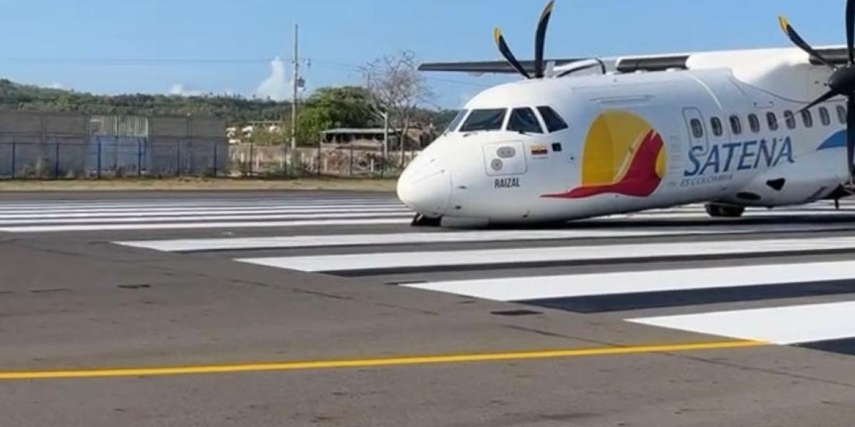 Avión de Satena presentó fallas en aeropuerto de San Andrés Isla
