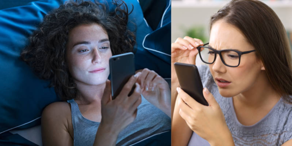 ¿Se queda hasta tarde mirando el celular? Así se daña la vista por el uso prolongado de las ...