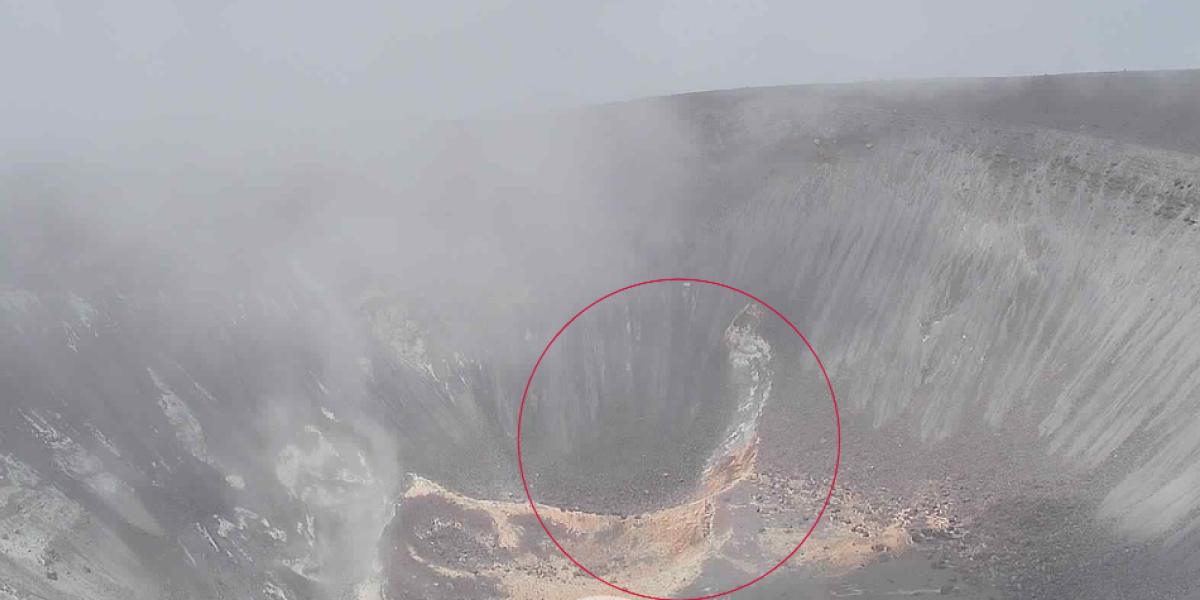 Así se ve el cráter del volcán Puracé: SGC explica por qué tiene una ...