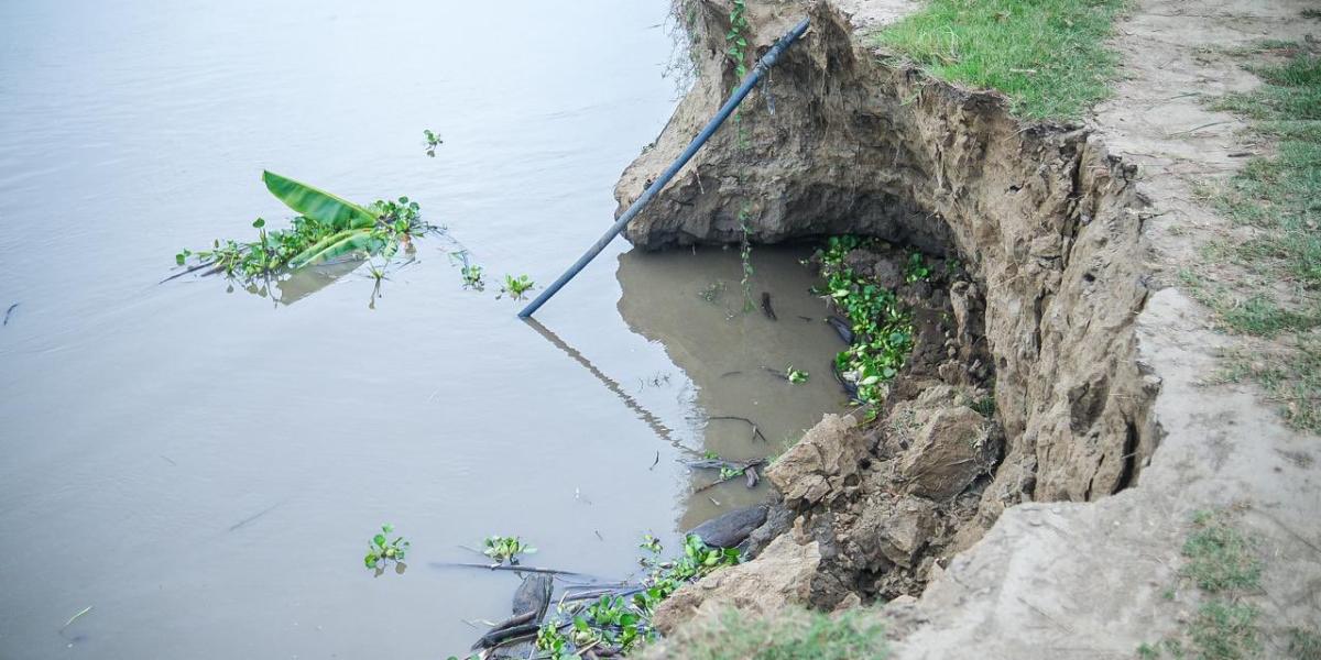 Atlántico: 160 metros de orilla desaparecen en Caimital por erosión fluvial