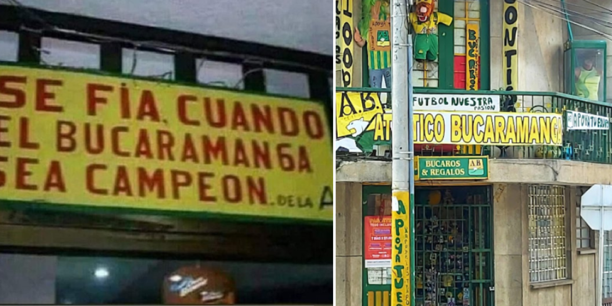 'Se fía cuando el Bucaramanga sea campeón de la A': el letrero que se ...
