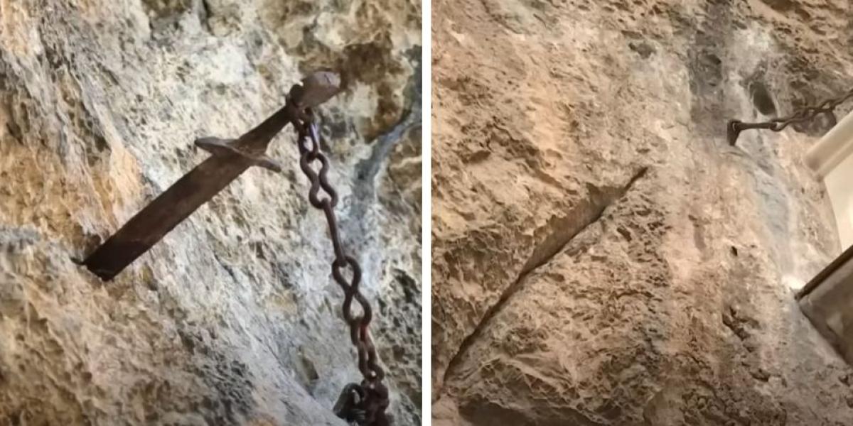 Alguien logró sacar la 'Excalibur francesa' de una roca en la que llevaba 1.300 años, y ahora ...
