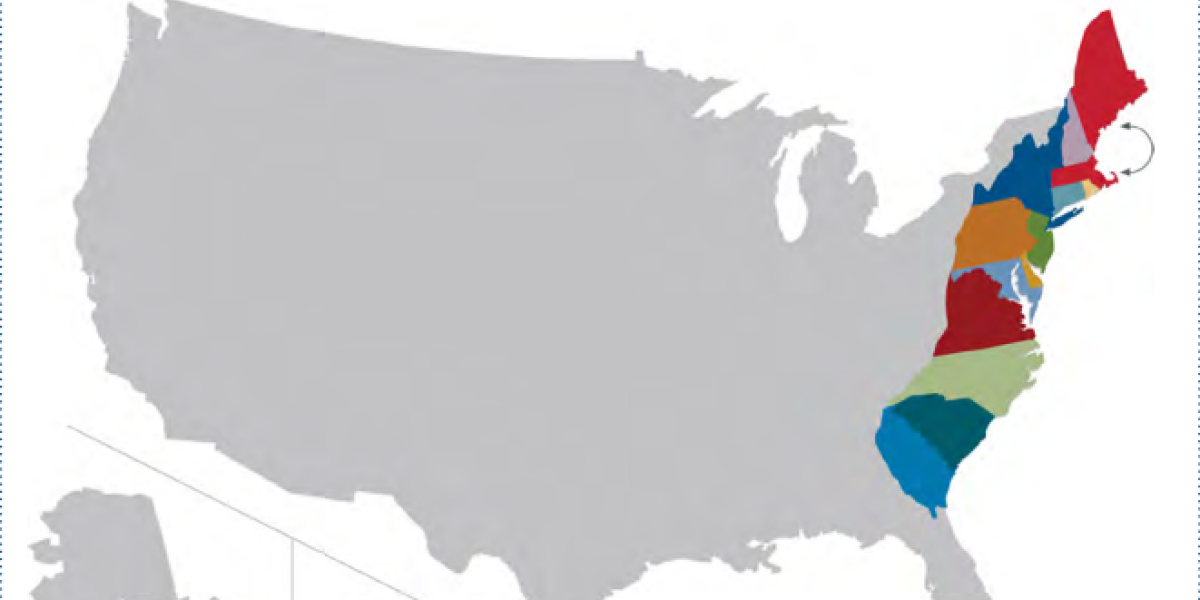 ¿Qué son las 13 colonias de Estados Unidos y cuál es su importancia?
