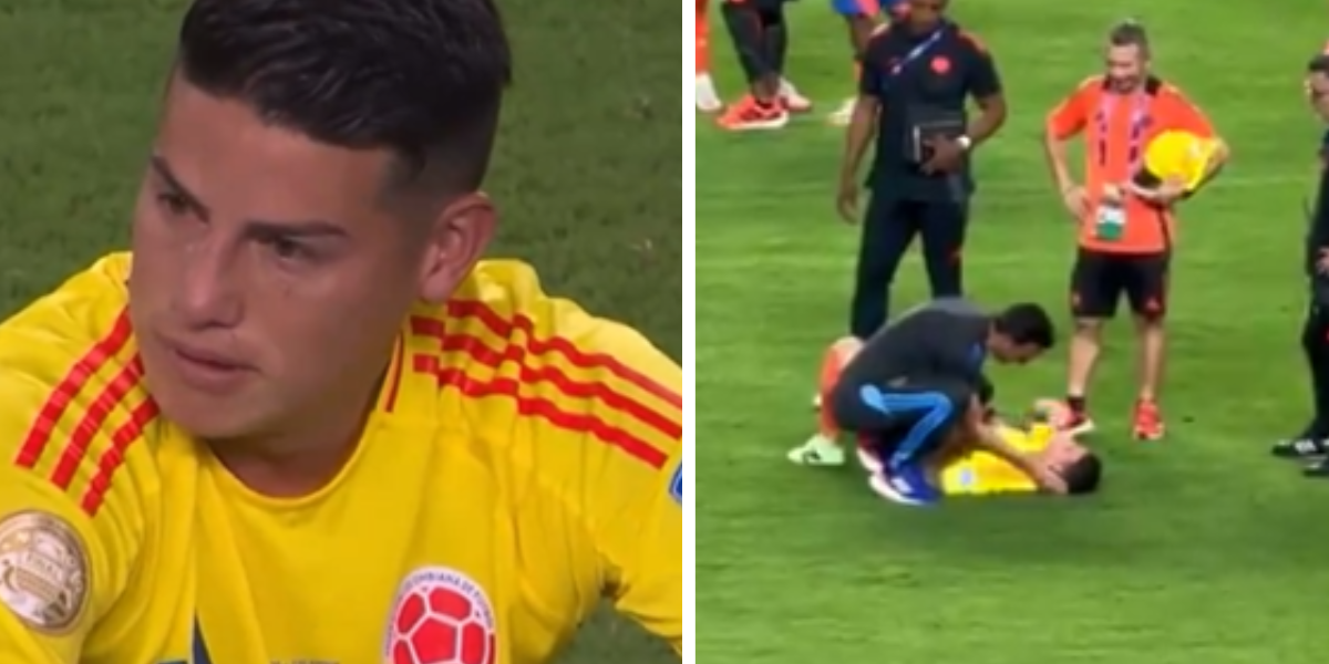 Video: James Rodríguez no pudo contener el llanto tras la derrota de la ...