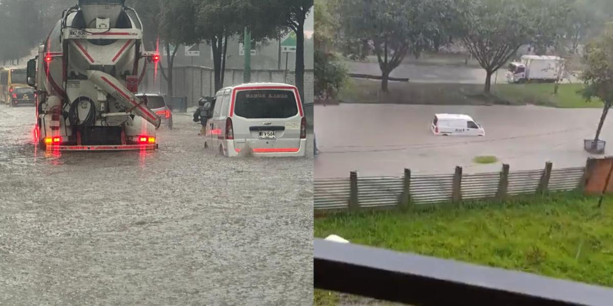 Las imágenes y videos de las fuertes lluvias en Bogotá: reportan ...
