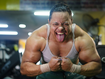 ´Rosa Power' la mujer más musculosa de Colombia