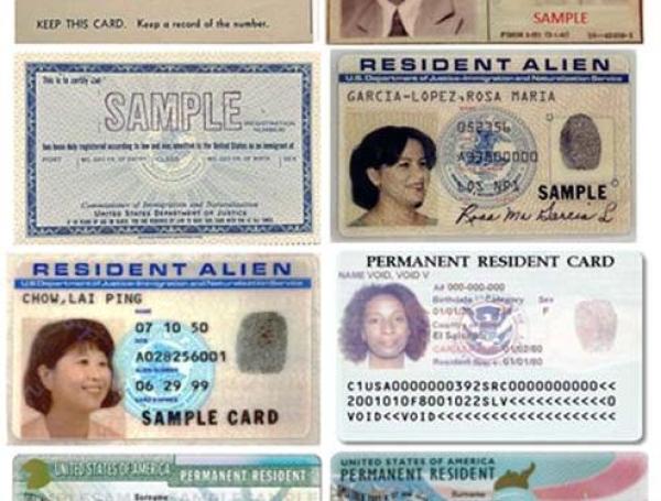 ¿Cómo era la green card en 1940?