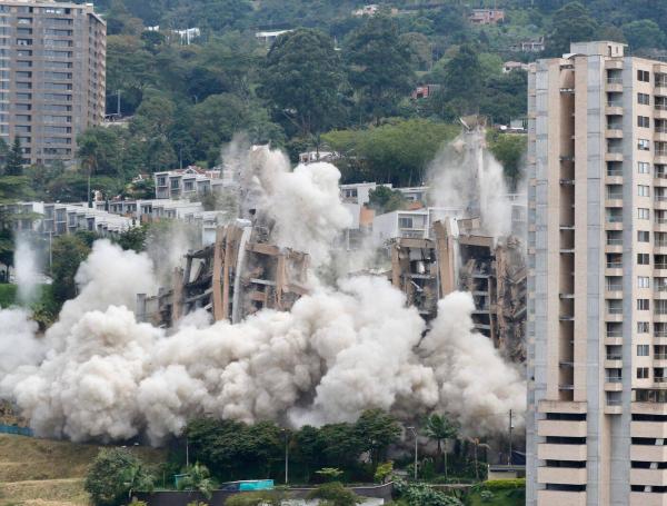 Así será la implosión del edificio Continental Towers en Medellín