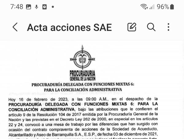 Triple A: los acuerdos entre SAE y alcaldía de Barranquilla