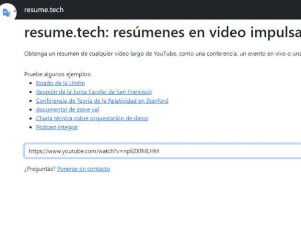 Inteligencia Artificial hace resumen de los videos largos de YouTube