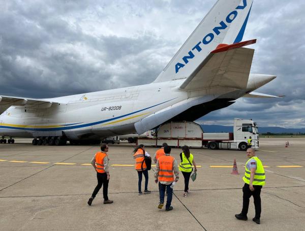 Antonov-124: llegó a Hidroituango la compuerta que trajo el imponente avión