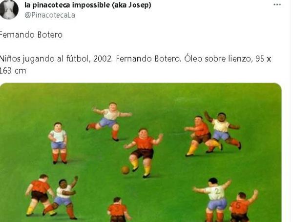 Fernando Boteto y su pintura del fútbol