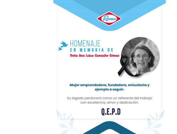 Ramo: murió Ana Luisa Camacho, la cofundadora del inolvidable del ...