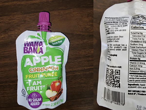 Estados Unidos recomendó evitar el consumo de una marca de puré de frutas