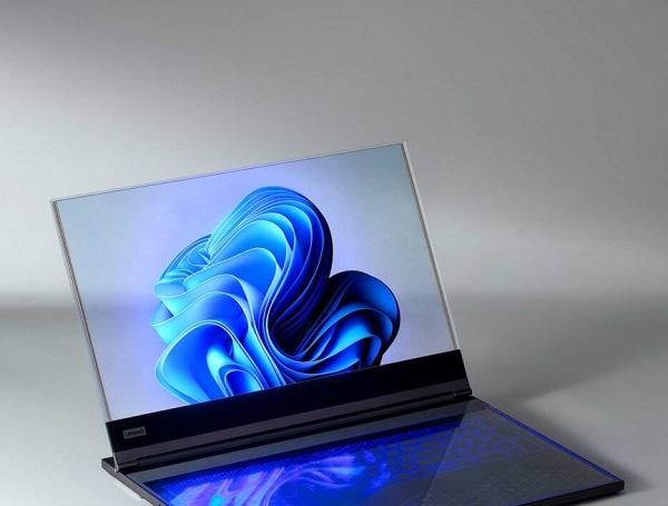 Así es la Lenovo ThinkBook Crystal, la notebook con pantalla transparente