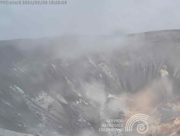 Así se ve el cráter del volcán Puracé: SGC explica por qué tiene una ...