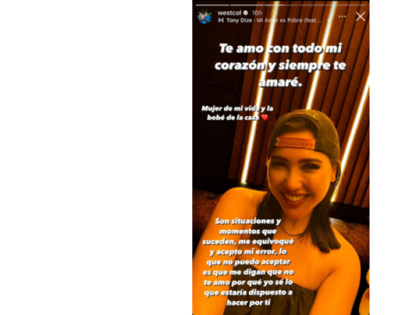 Westcol se mostró llorando en vivo tras su ruptura con Aída Victoria ...