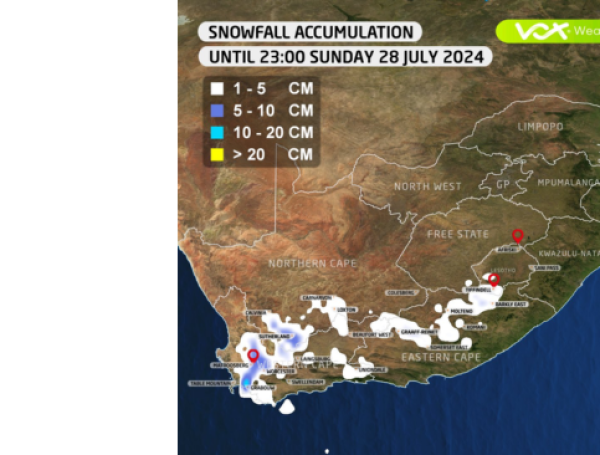Cae nieve en África: las imágenes y videos del fenómeno meteorológico