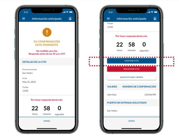 CBP One: ¿cómo saber si mi cita está aprobada?