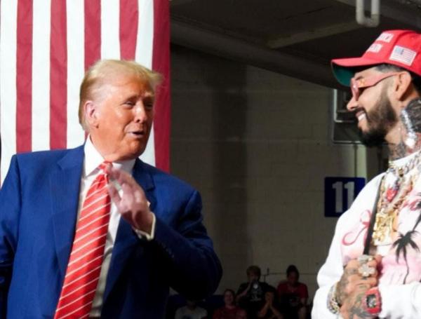 Anuel AA, ex de Karol G, sorprende en evento político de Donald Trump y ...