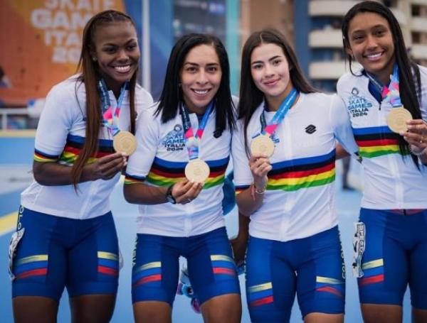 Selección Colombia es campeona mundial de patinaje de velocidad por decimocuarta vez consecutiva