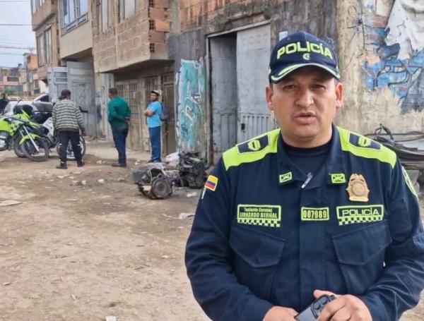 En bodega de reciclaje guardaban parte de carros robados en Bogotá