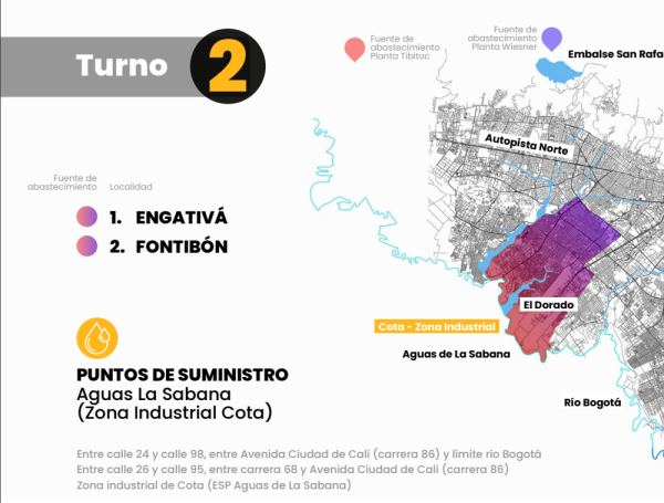 Calendario de racionamiento de agua para marzo en Bogotá, vea turno por ...