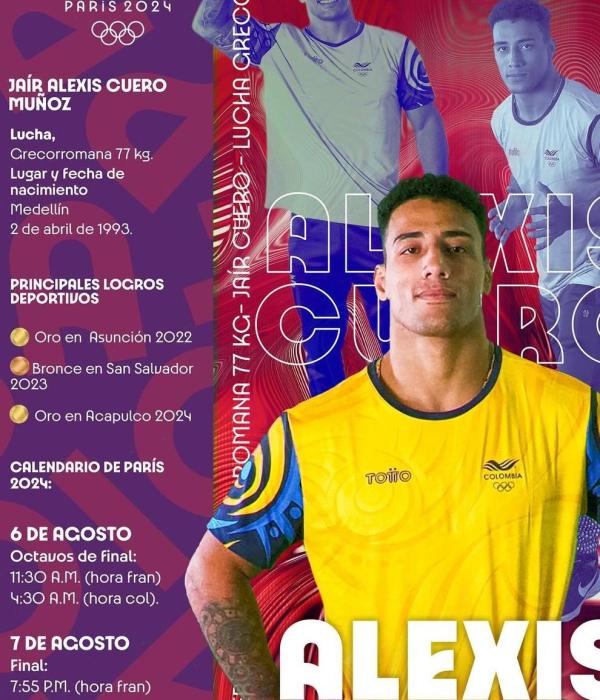 Las batallas de Alexis Cuero, el luchador de Colombia en los Juegos ...