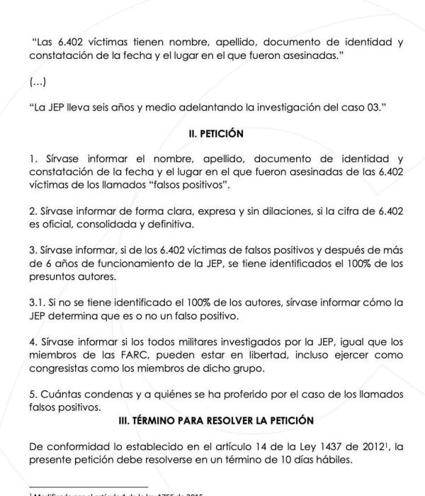 María Fernanda Cabal insiste a la JEP que revele 'nombres de los 6.402 muertos' de los 'falsos ...