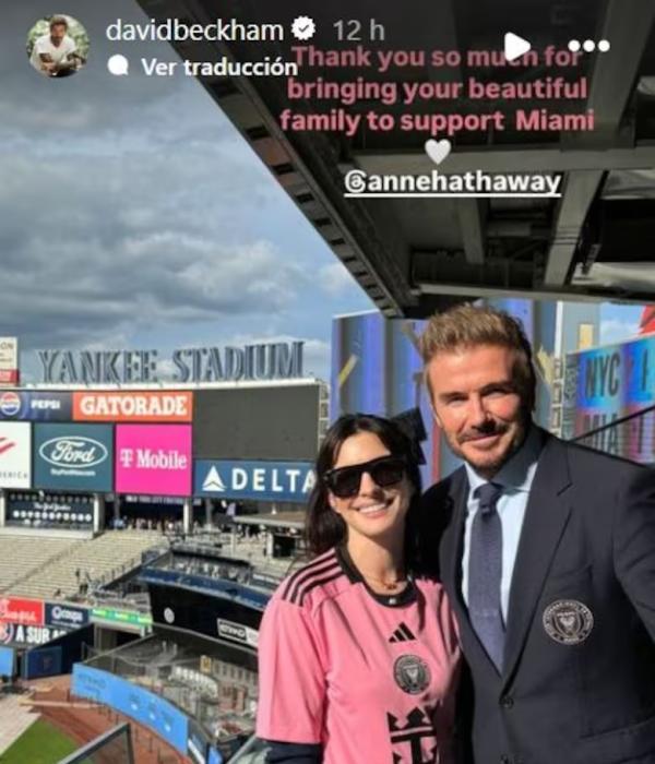Anne Hathaway se puso la camiseta del Inter Miami y causó furor en las ...