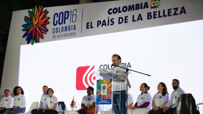 Primer evento oficial de la COP16 en Cali: presentan el logo del evento