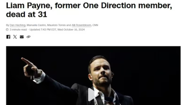 Así registraron los medios internacionales la muerte de Liam Payne ...