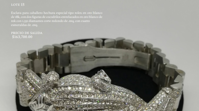 Reloj y otras joyas de la mafia que se subastarán en México