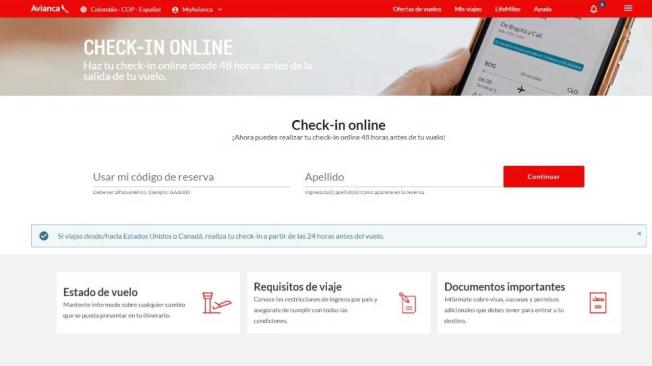 Check in: ¿cómo puede realizarlo desde internet?