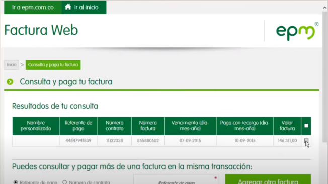 Factura EPM: así puede descargar y pagar en línea
