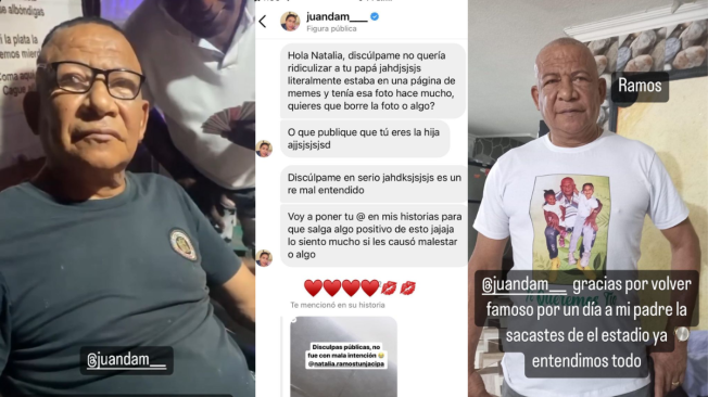 Juanda pidió disculpas por crear cobija con foto del papá de un fan