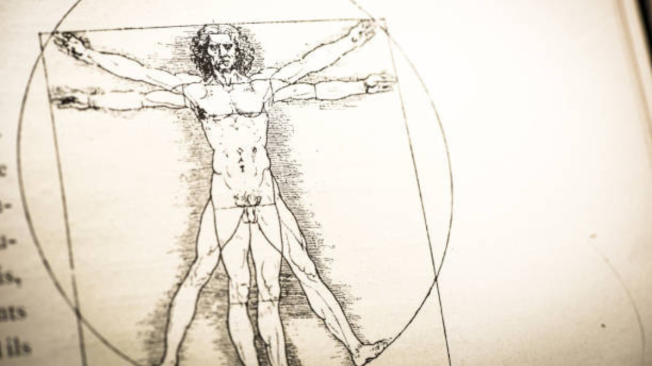 ¿Qué es la teoria de Vitruvio y cómo está vinculada con Leonardo Da Vinci?