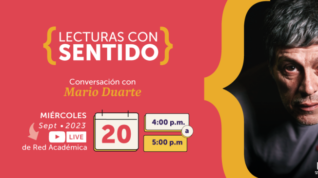 Mario Duarte se presenta en Lecturas con Sentido este 20 de septiembre