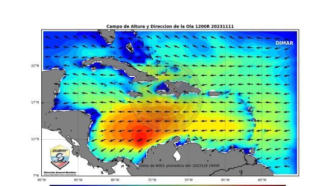 Advierten sobre fuerte oleaje en la región Caribe este fin de semana