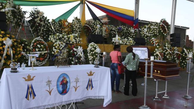 Tristeza y dolor en el sepelio de Elmer Abonía, alcalde de Guachené