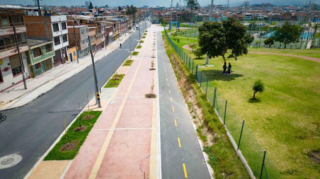 Parque Gilma Jiménez en Kennedy: terminan onras perimetrales.