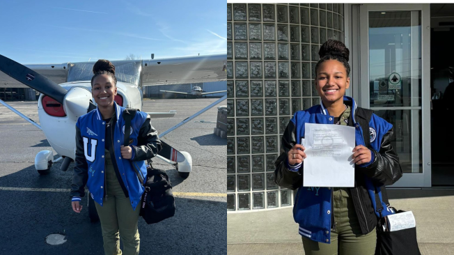 La piloto más joven de Nueva York: aprendió a manejar un avión antes ...