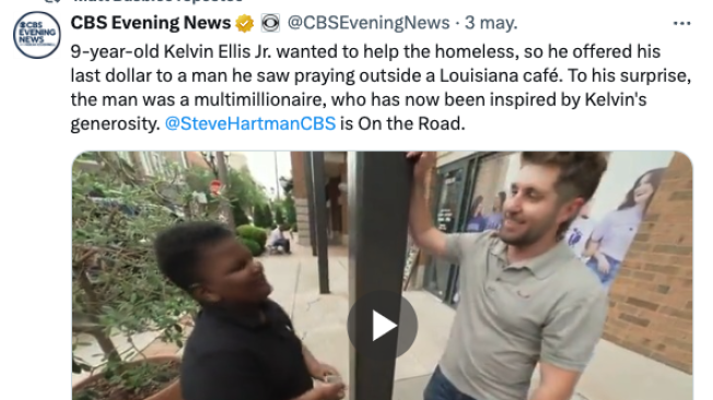 Confundió a un millonario con un indigente, le dio 1 dólar y recibió ...