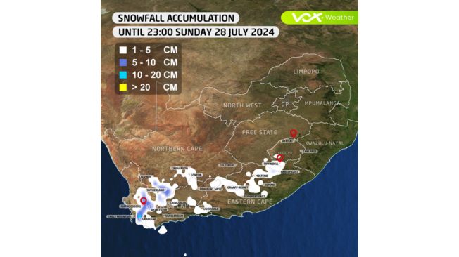 Cae nieve en África: las imágenes y videos del fenómeno meteorológico