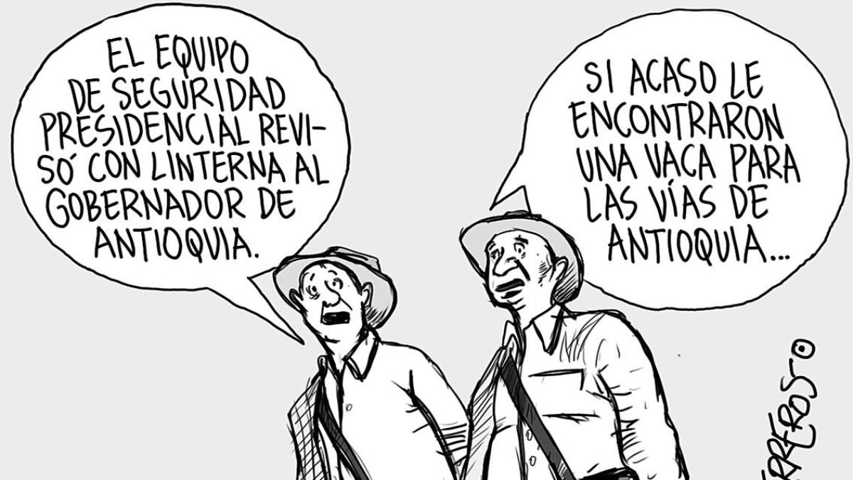Minuciosa requisa - Caricatura de Guerreros
