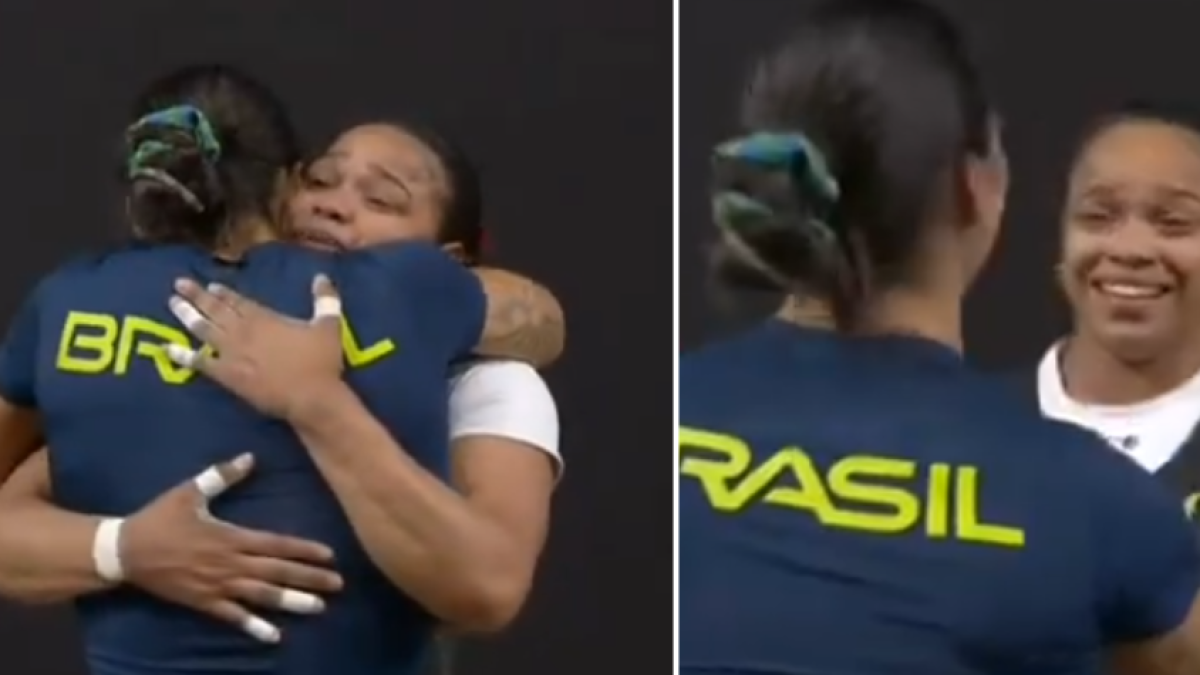 Video: el emotivo abrazo de celebración que le dio la brasileña Amanda ...