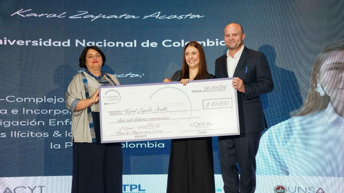 Karol Zapata, la científica colombiana galardonada en la edición 2024 ...