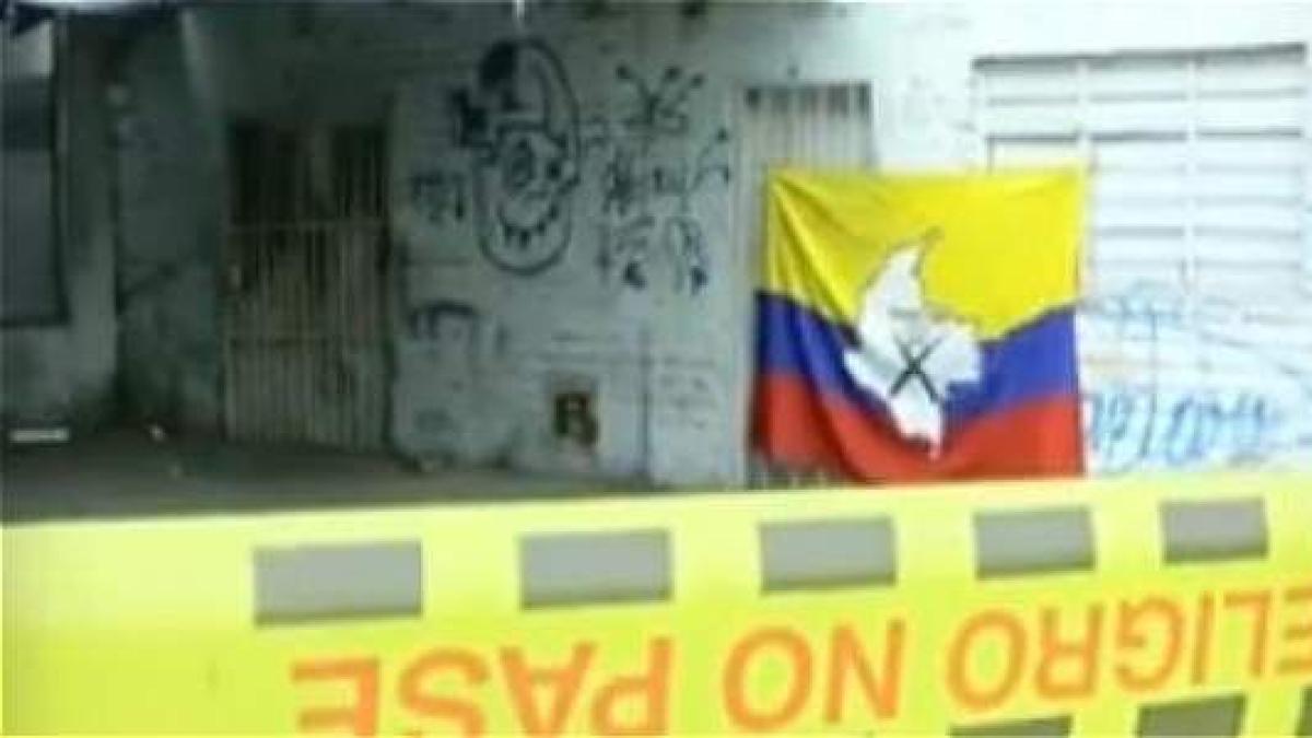 Bandera de las Farc en Cali